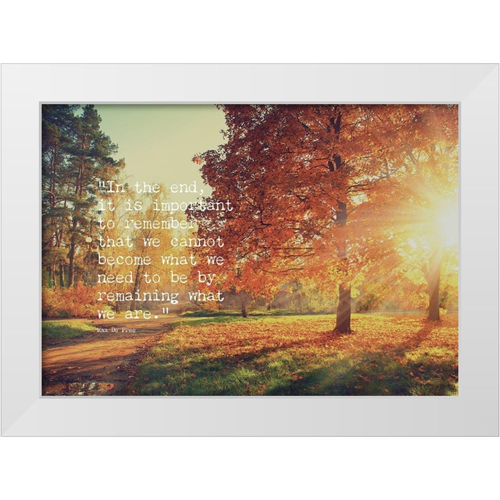 ArtsyQuotes 24x18 White Modern Wood Framed Museum Art Print Titled ...