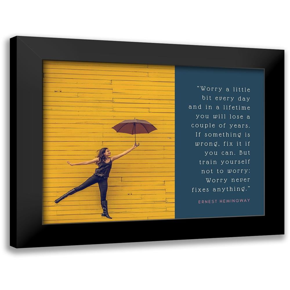 ArtsyQuotes 24x19 Black Modern Framed Museum Art Print Titled - Ernest ...
