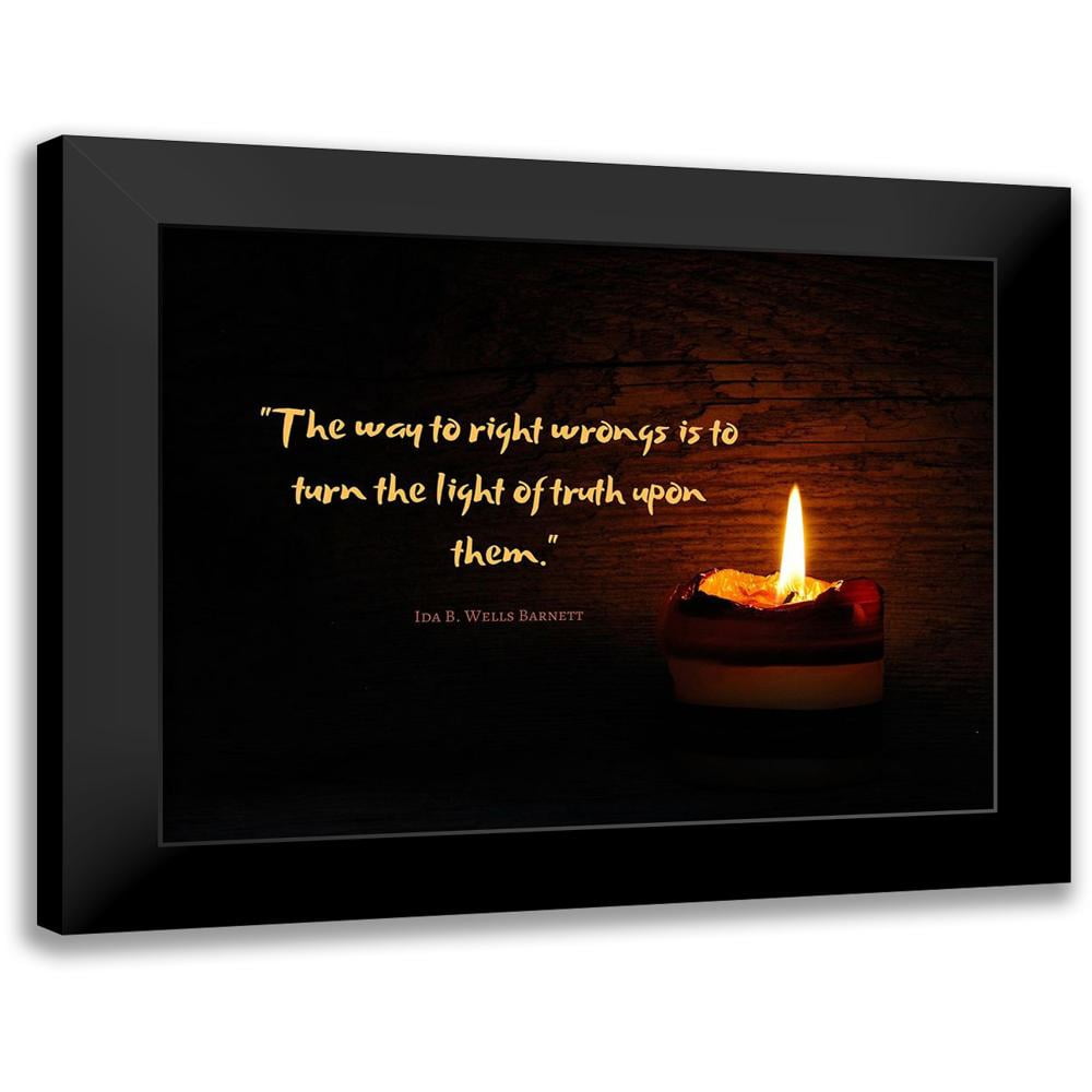ArtsyQuotes 24x19 Black Modern Framed Museum Art Print Titled - Ida B ...