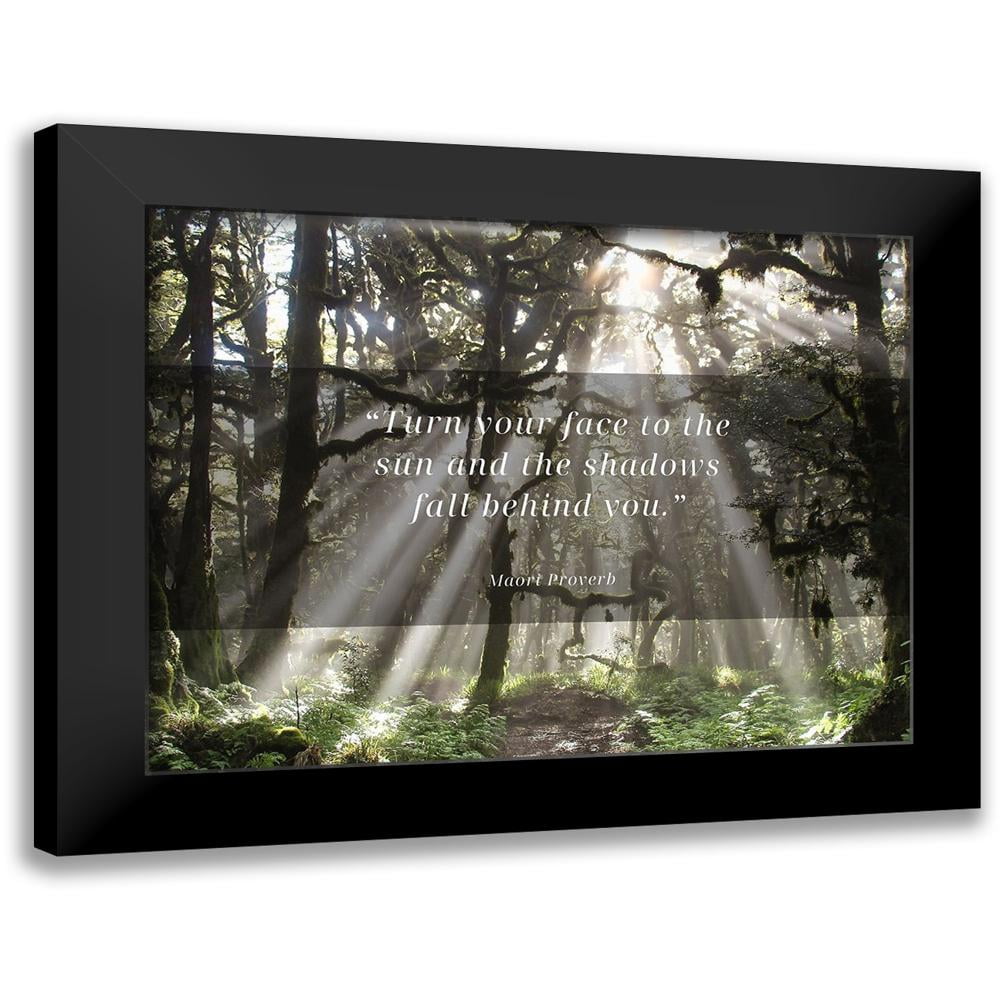 ArtsyQuotes 24x19 Black Modern Framed Museum Art Print Titled - Maori ...