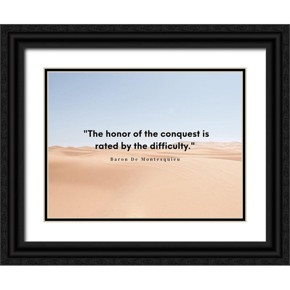 ArtsyQuotes 24x19 Black Ornate Wood Framed with Double Matting Museum ...