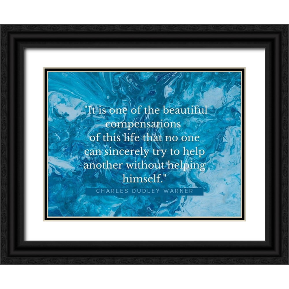 ArtsyQuotes 24x19 Black Ornate Wood Framed with Double Matting Museum ...