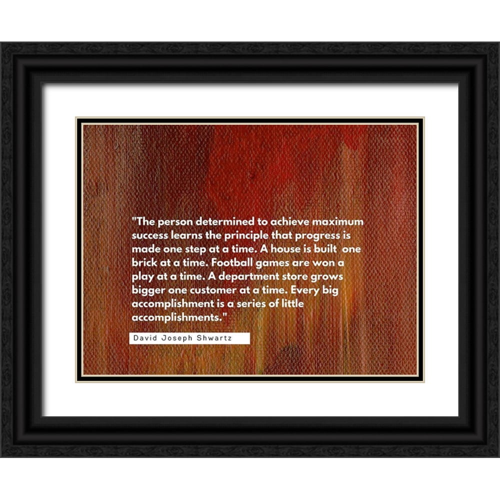 ArtsyQuotes 24x19 Black Ornate Wood Framed with Double Matting Museum ...