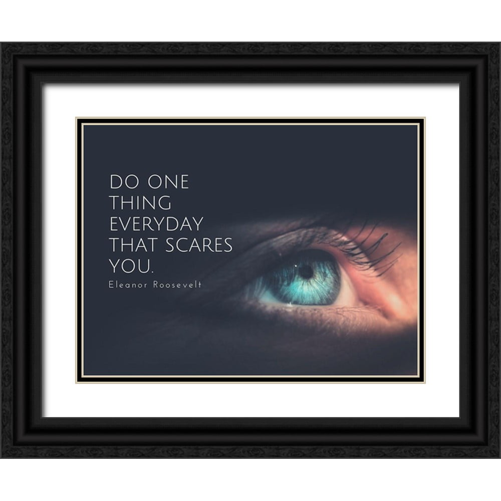 ArtsyQuotes 24x19 Black Ornate Wood Framed with Double Matting Museum ...