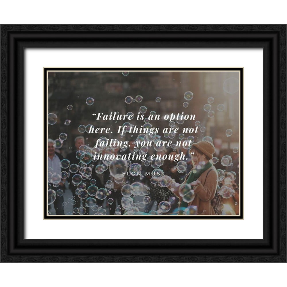 ArtsyQuotes 24x19 Black Ornate Wood Framed with Double Matting Museum ...