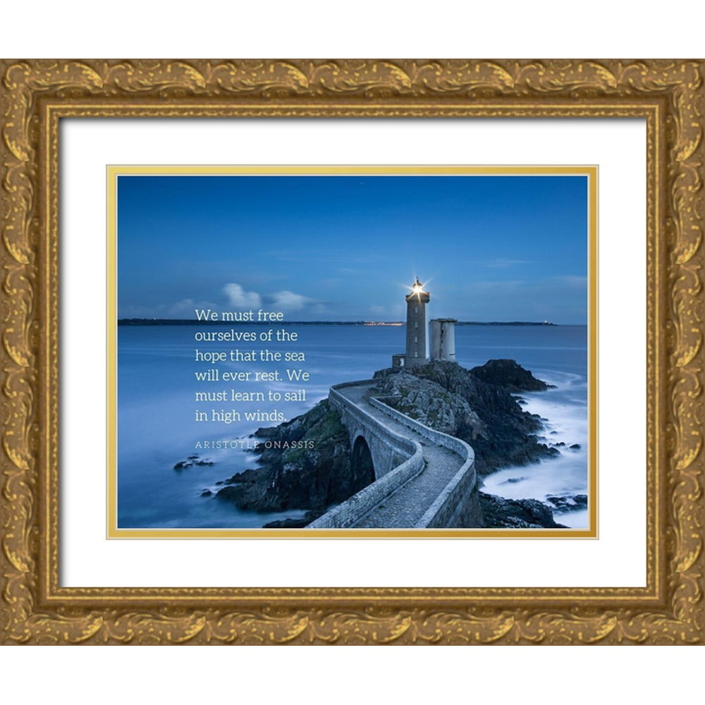 ArtsyQuotes 24x19 Gold Ornate Wood Framed with Double Matting Museum ...