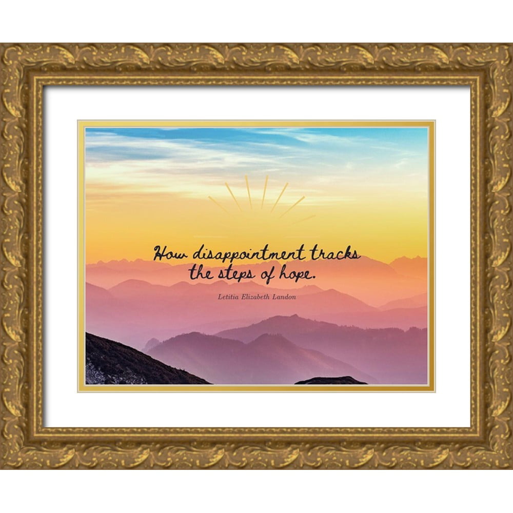 ArtsyQuotes 24x19 Gold Ornate Wood Framed with Double Matting Museum ...