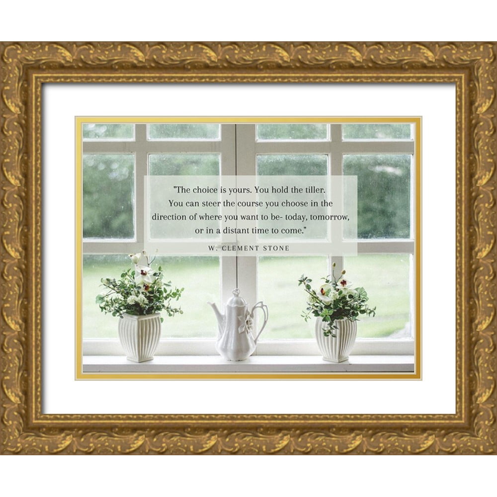 ArtsyQuotes 24x19 Gold Ornate Wood Framed with Double Matting Museum ...