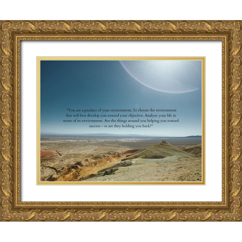 ArtsyQuotes 24x19 Gold Ornate Wood Framed with Double Matting Museum ...