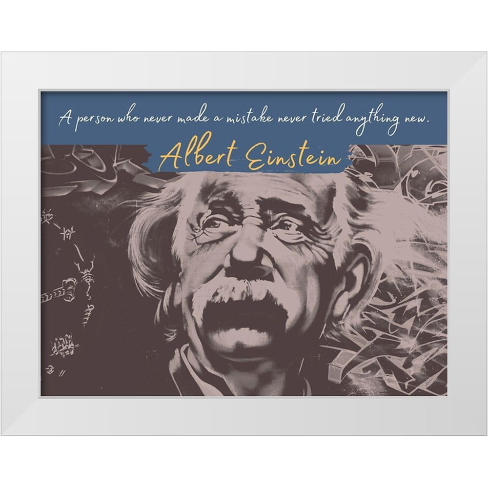 ArtsyQuotes 24x19 White Modern Wood Framed Museum Art Print Titled ...