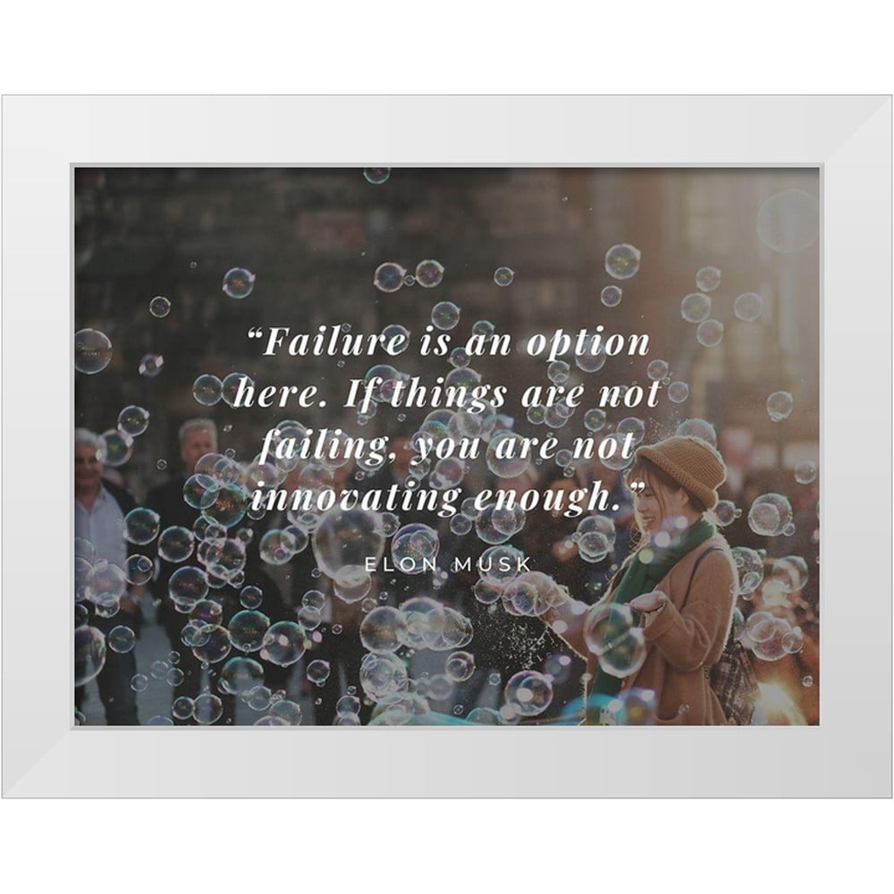 ArtsyQuotes 24x19 White Modern Wood Framed Museum Art Print Titled ...