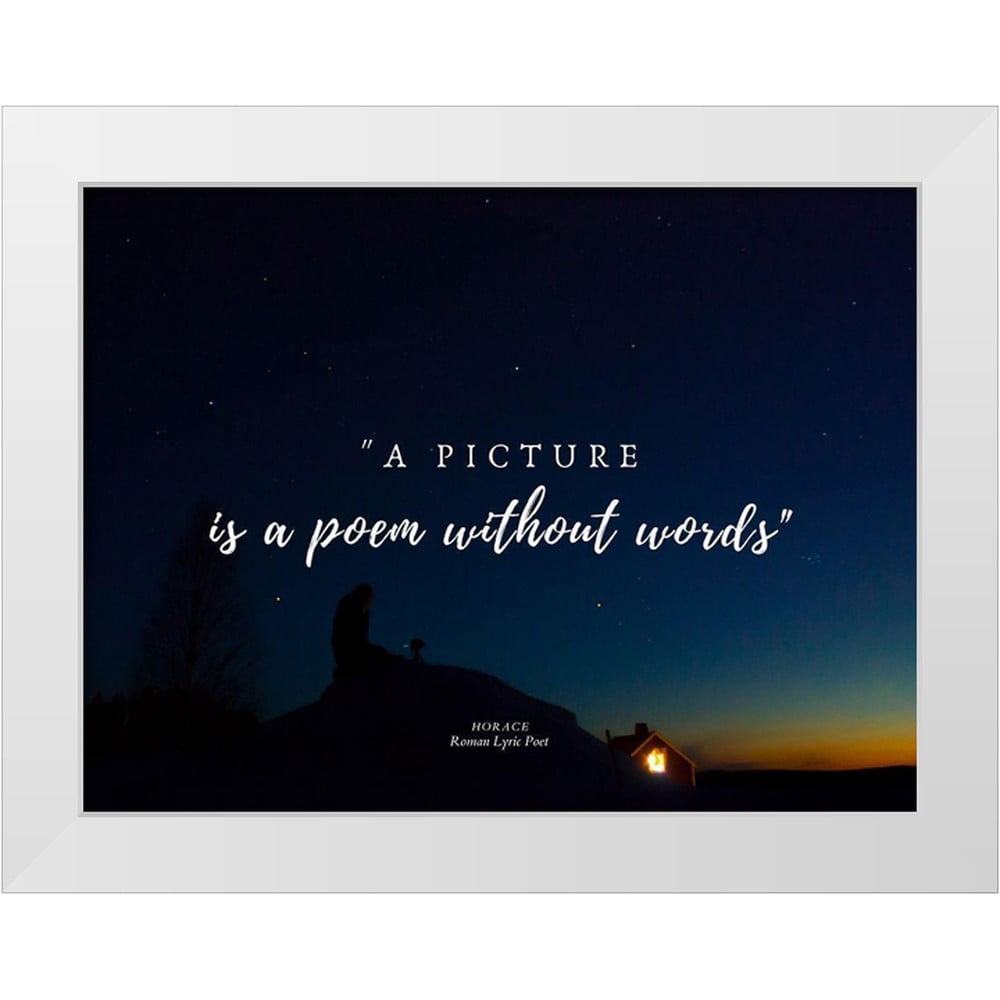 ArtsyQuotes 24x19 White Modern Wood Framed Museum Art Print Titled ...