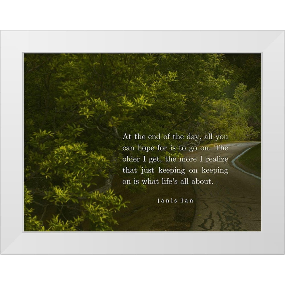 ArtsyQuotes 24x19 White Modern Wood Framed Museum Art Print Titled ...