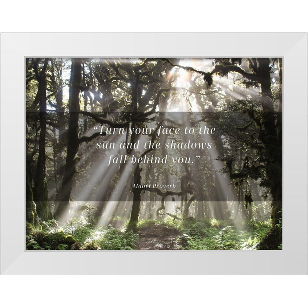 ArtsyQuotes 24x19 White Modern Wood Framed Museum Art Print Titled ...