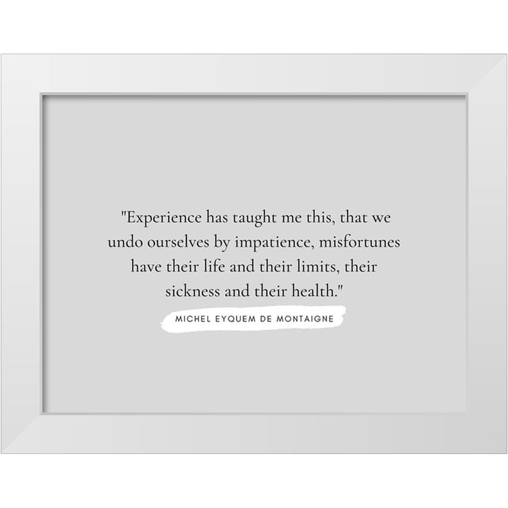 ArtsyQuotes 24x19 White Modern Wood Framed Museum Art Print Titled ...