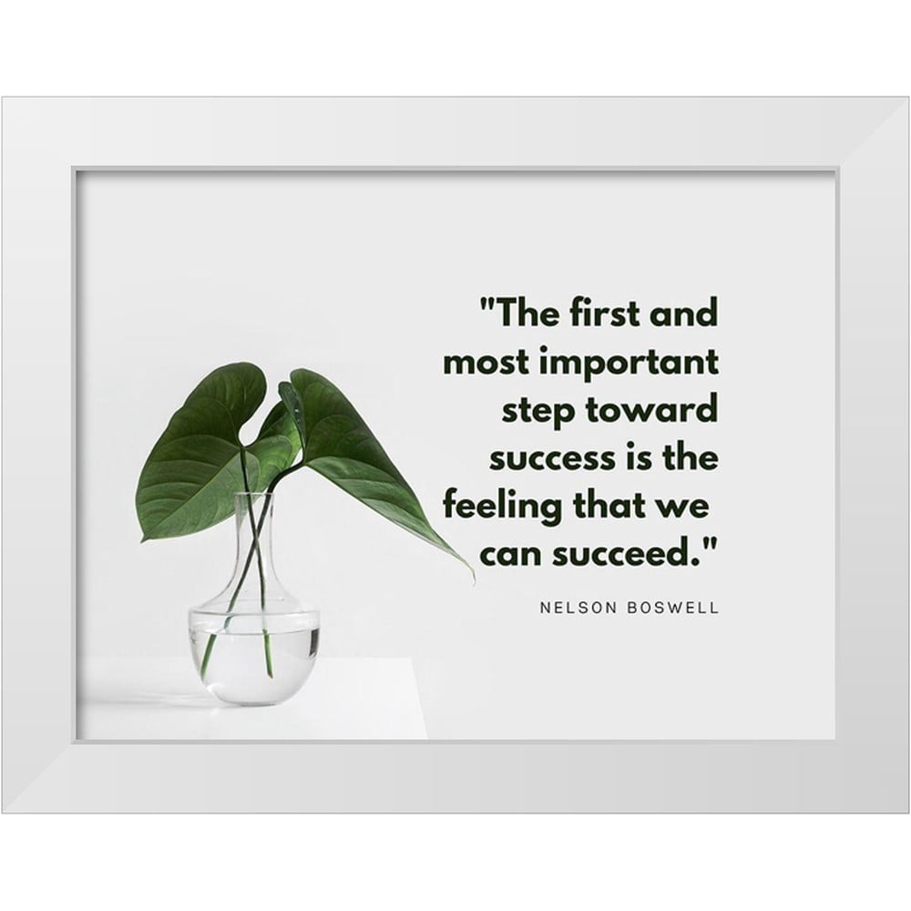 ArtsyQuotes 24x19 White Modern Wood Framed Museum Art Print Titled ...