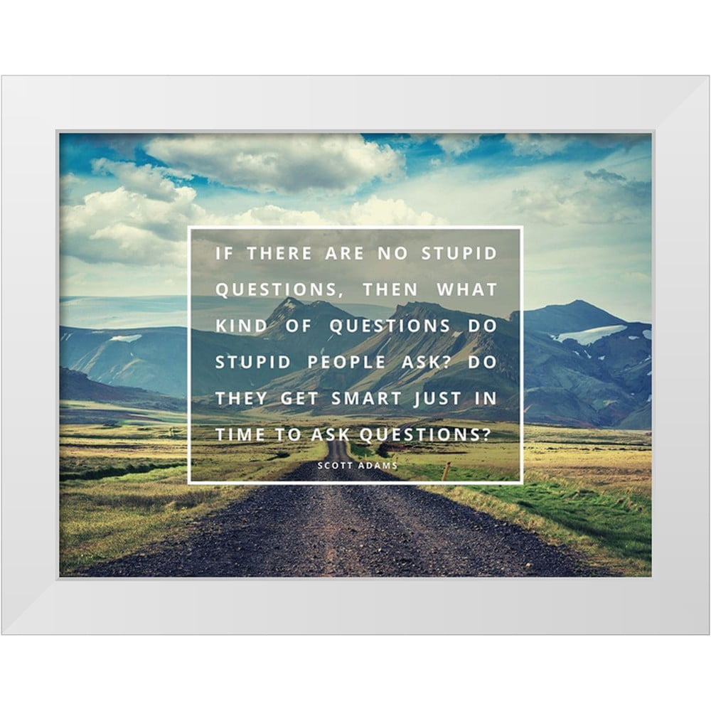 ArtsyQuotes 24x19 White Modern Wood Framed Museum Art Print Titled ...