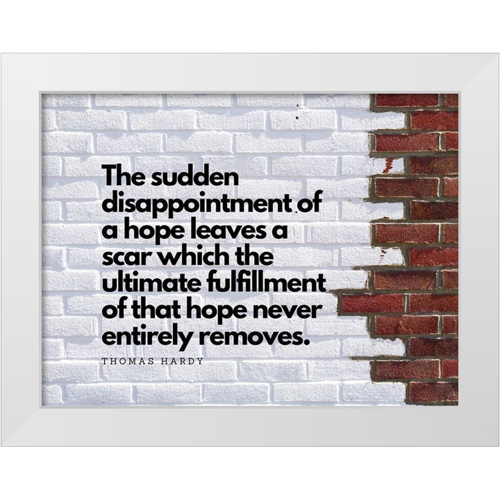 ArtsyQuotes 24x19 White Modern Wood Framed Museum Art Print Titled ...