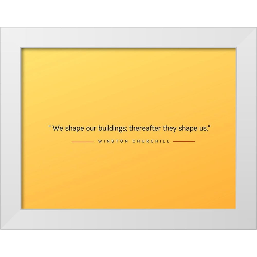 ArtsyQuotes 24x19 White Modern Wood Framed Museum Art Print Titled ...