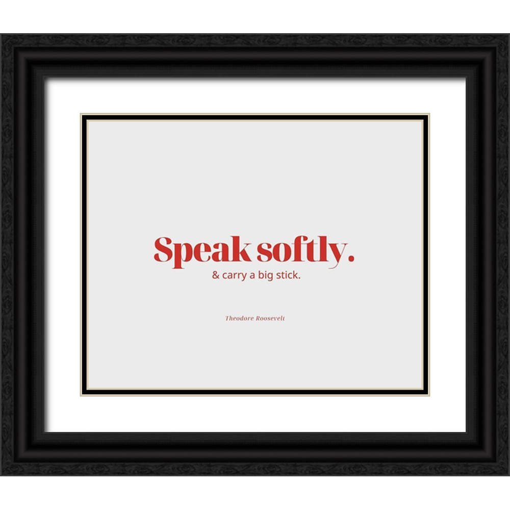 ArtsyQuotes 24x20 Black Ornate Wood Framed with Double Matting Museum ...