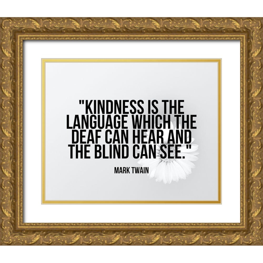 ArtsyQuotes 24x20 Gold Ornate Wood Framed with Double Matting Museum ...