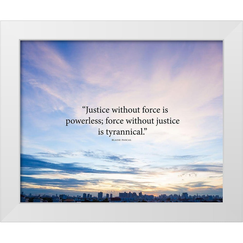 ArtsyQuotes 24x20 White Modern Wood Framed Museum Art Print Titled ...