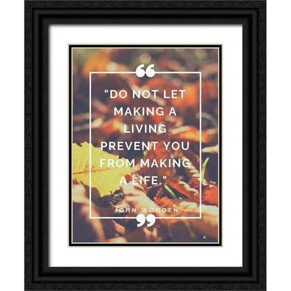 ArtsyQuotes 25x32 Black Ornate Wood Framed with Double Matting Museum ...