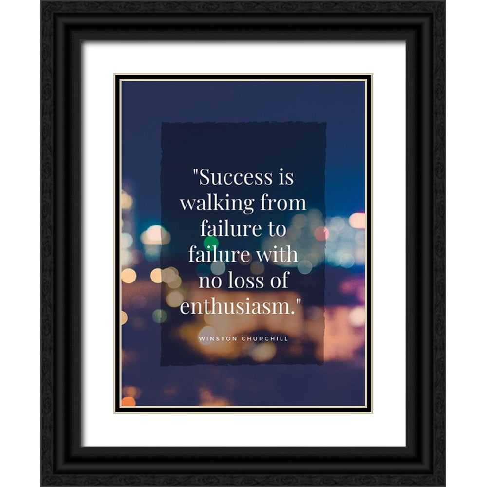 ArtsyQuotes 25x32 Black Ornate Wood Framed with Double Matting Museum ...