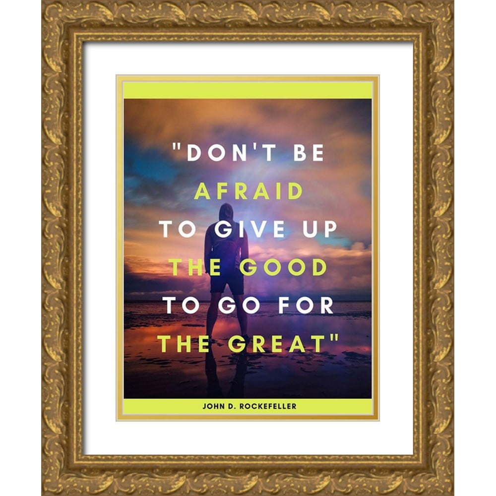 ArtsyQuotes 25x32 Gold Ornate Wood Framed with Double Matting Museum ...