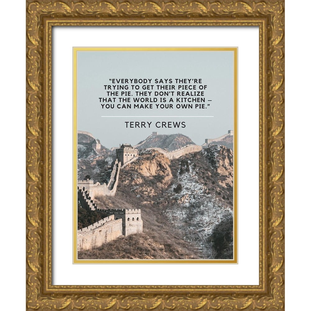 ArtsyQuotes 25x32 Gold Ornate Wood Framed with Double Matting Museum ...