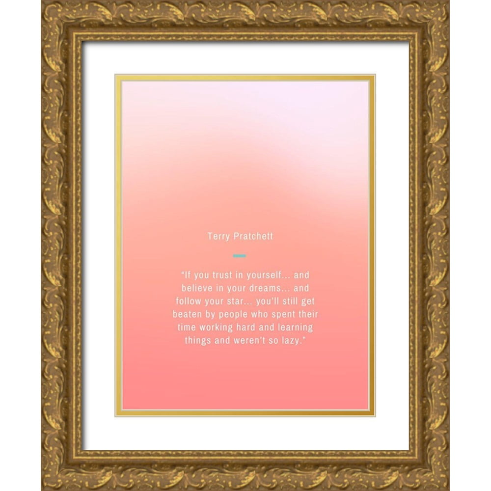ArtsyQuotes 25x32 Gold Ornate Wood Framed with Double Matting Museum ...