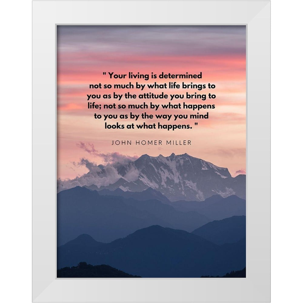 ArtsyQuotes 25x32 White Modern Wood Framed Museum Art Print Titled ...