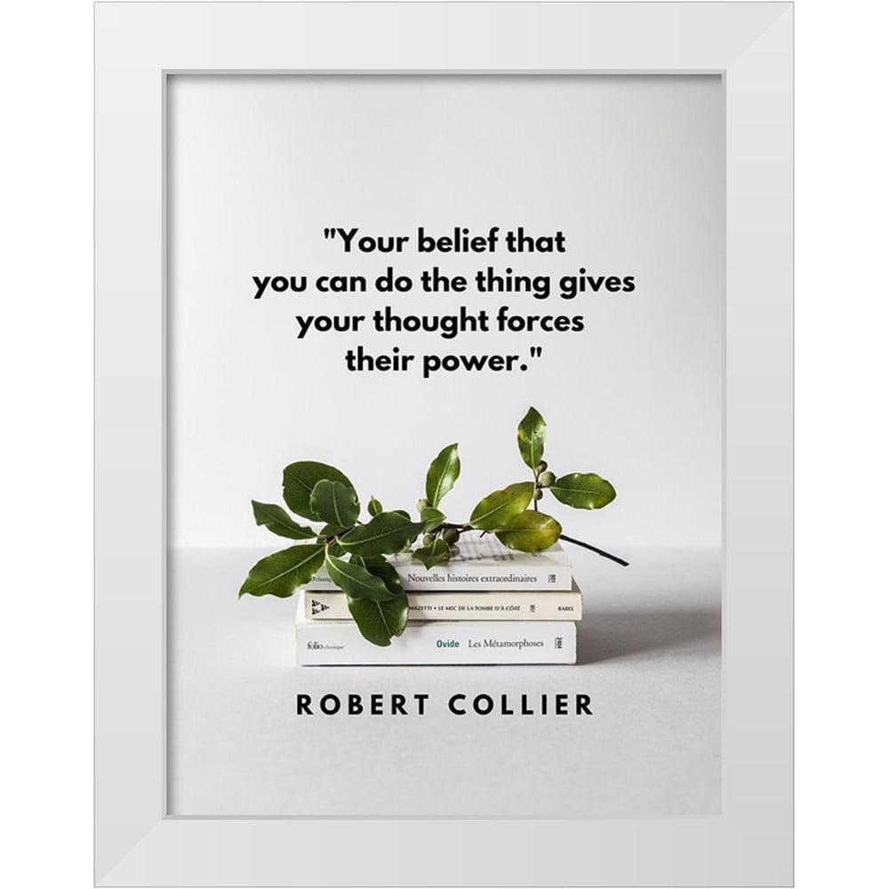 ArtsyQuotes 25x32 White Modern Wood Framed Museum Art Print Titled ...