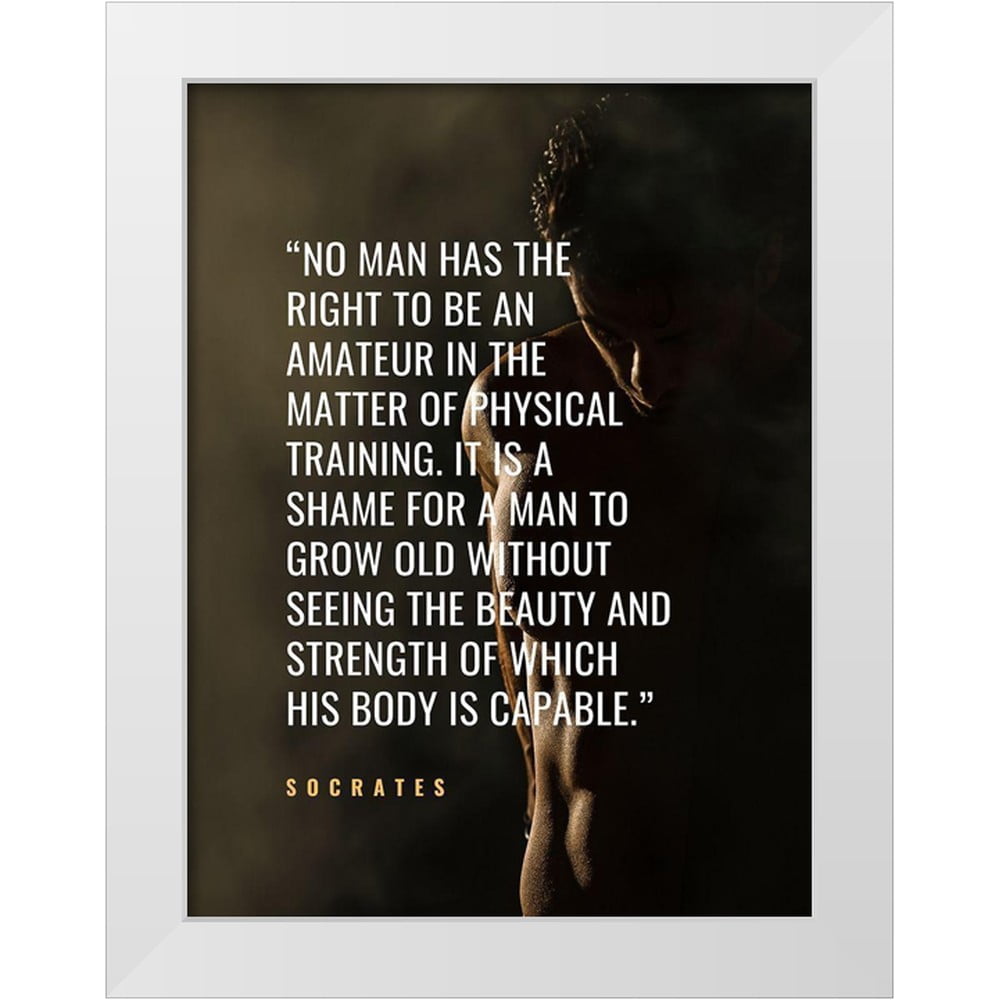 ArtsyQuotes 25x32 White Modern Wood Framed Museum Art Print Titled ...