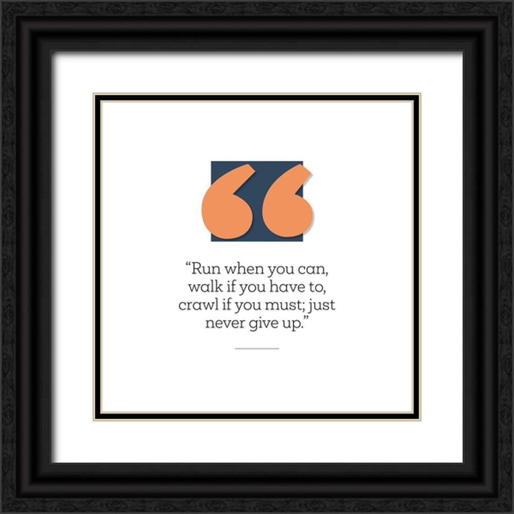 ArtsyQuotes 26x26 Black Ornate Wood Framed with Double Matting Museum ...