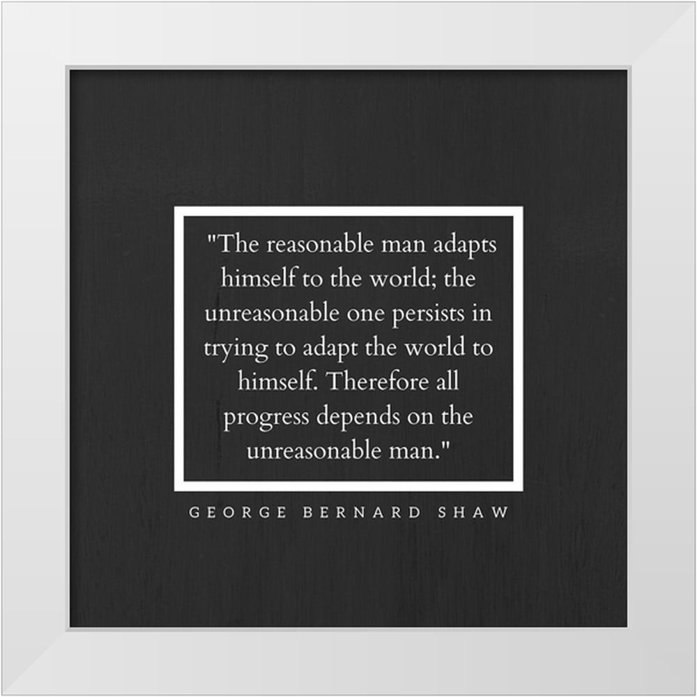 ArtsyQuotes 26x26 White Modern Wood Framed Museum Art Print Titled ...