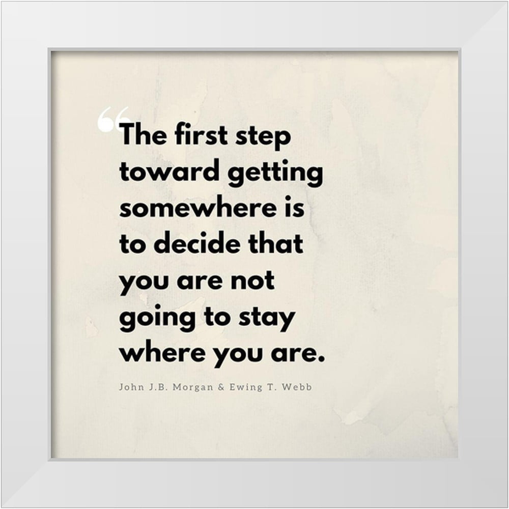 ArtsyQuotes 26x26 White Modern Wood Framed Museum Art Print Titled ...