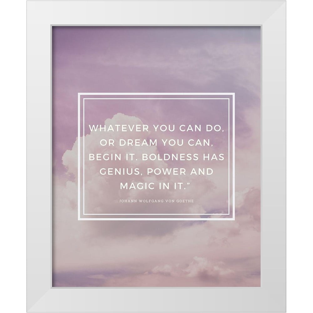 ArtsyQuotes 26x32 White Modern Wood Framed Museum Art Print Titled ...
