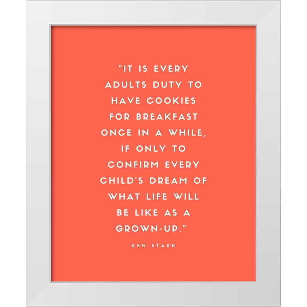 ArtsyQuotes 26x32 White Modern Wood Framed Museum Art Print Titled ...