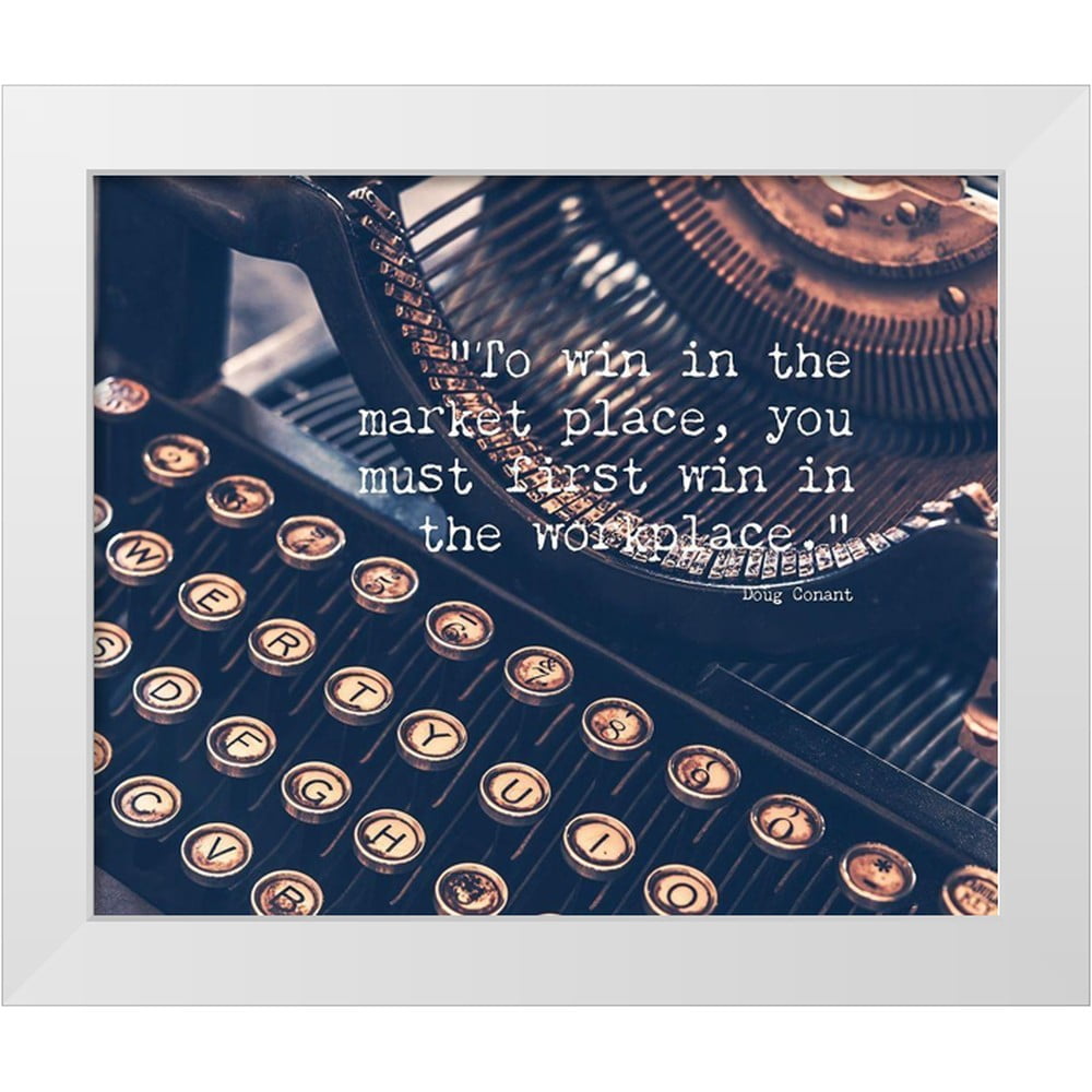 ArtsyQuotes 31x26 White Modern Wood Framed Museum Art Print Titled ...
