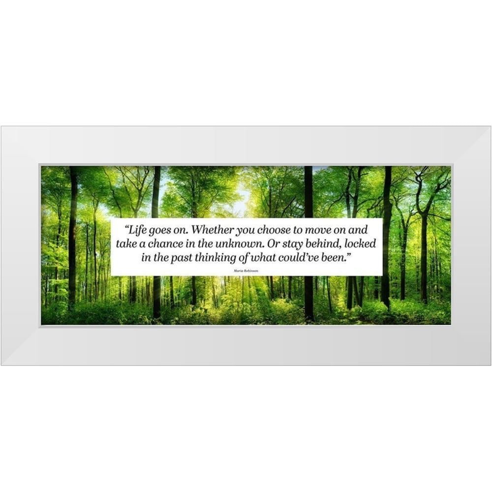 ArtsyQuotes 32x15 White Modern Wood Framed Museum Art Print Titled ...