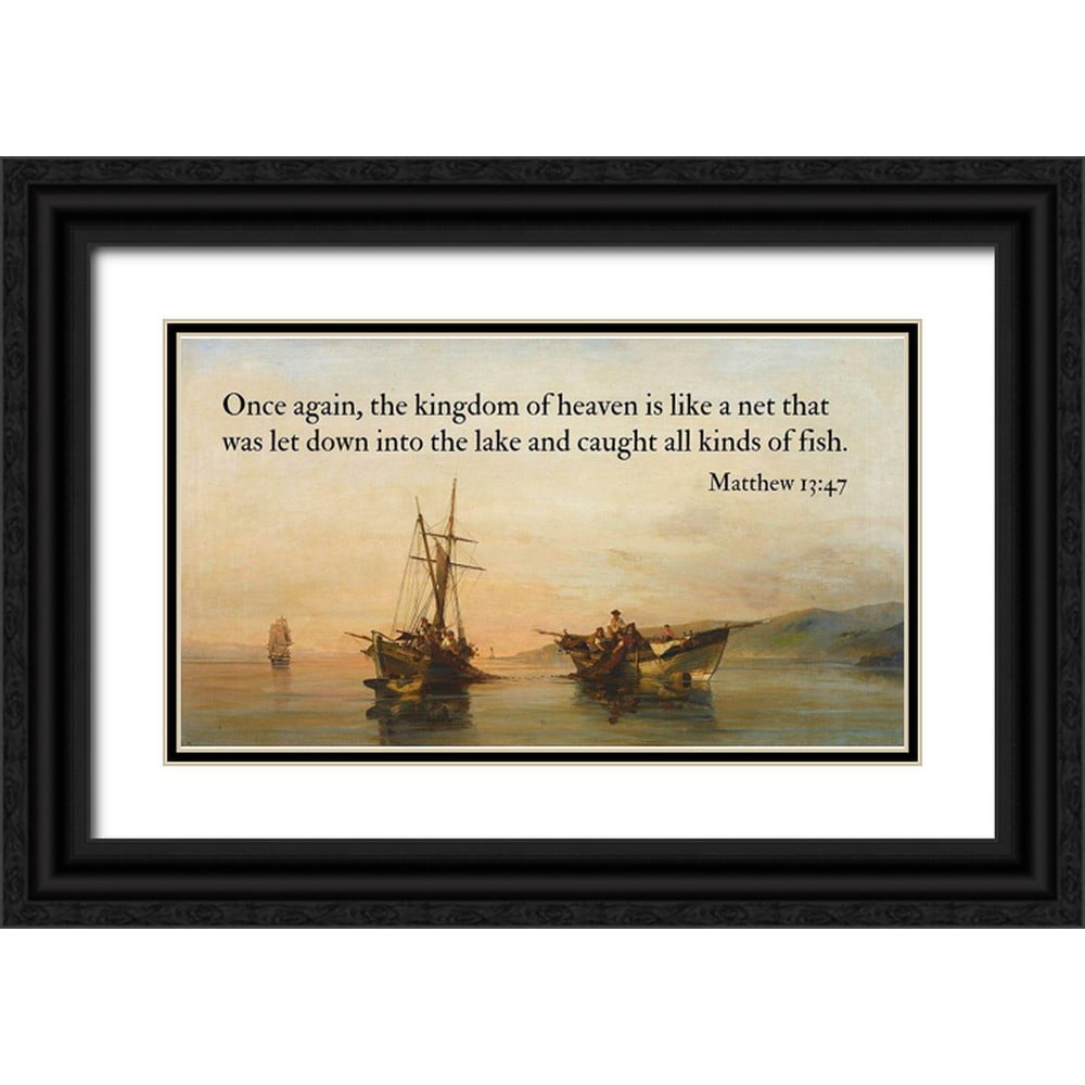 ArtsyQuotes 32x20 Black Ornate Wood Framed with Double Matting Museum ...