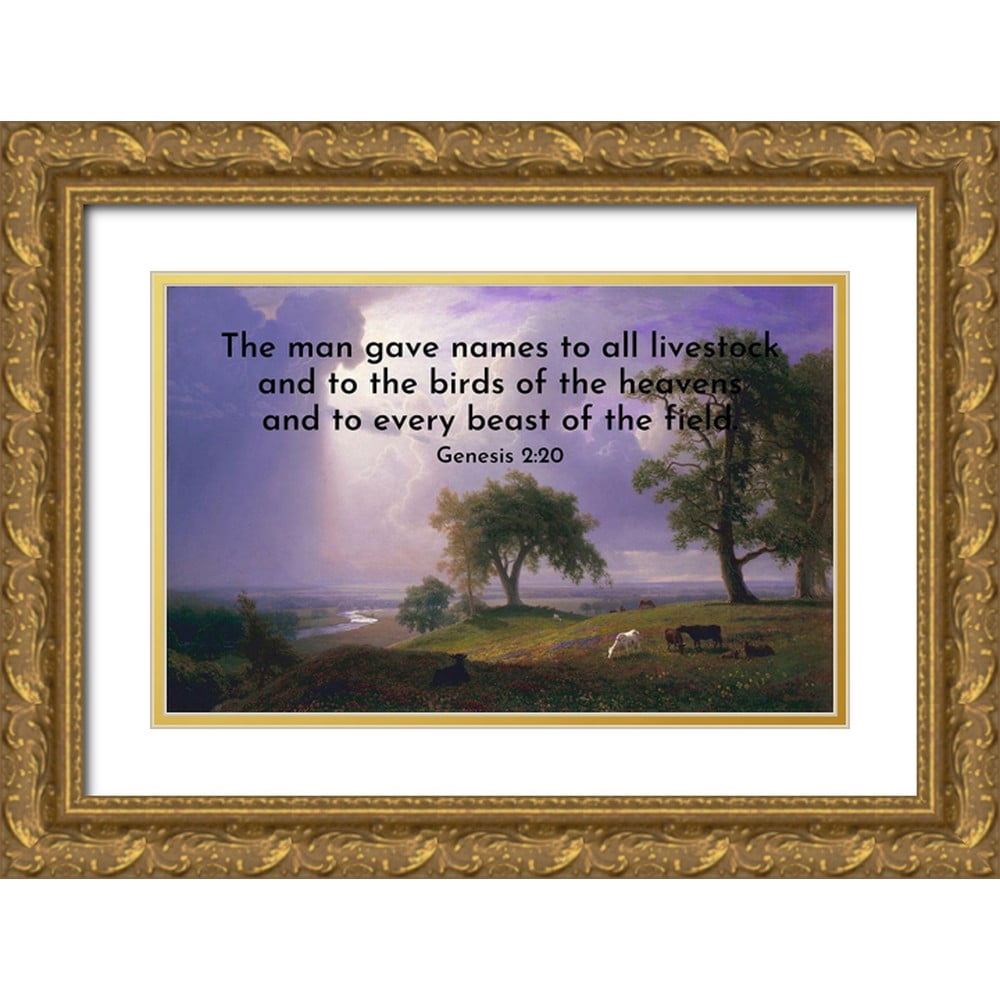 ArtsyQuotes 32x22 Gold Ornate Wood Framed with Double Matting Museum ...