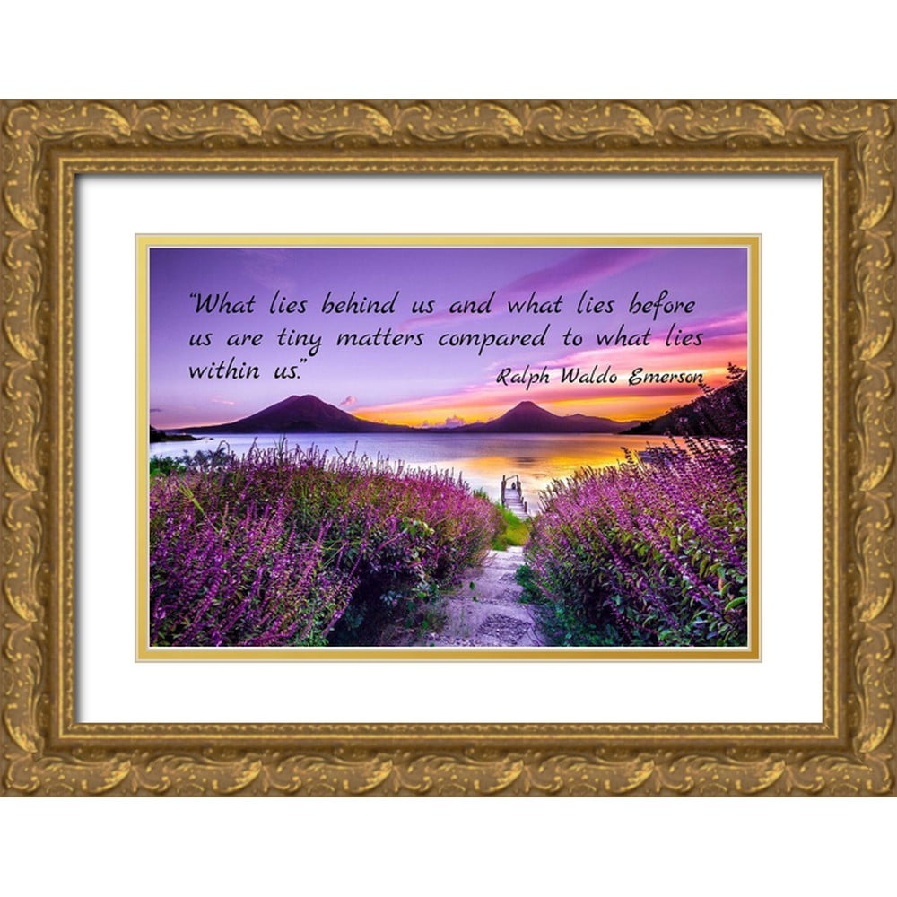 ArtsyQuotes 32x23 Gold Ornate Wood Framed with Double Matting Museum ...