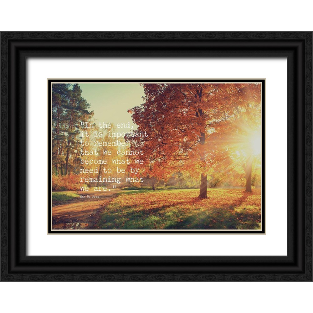 ArtsyQuotes 32x24 Black Ornate Wood Framed with Double Matting Museum ...