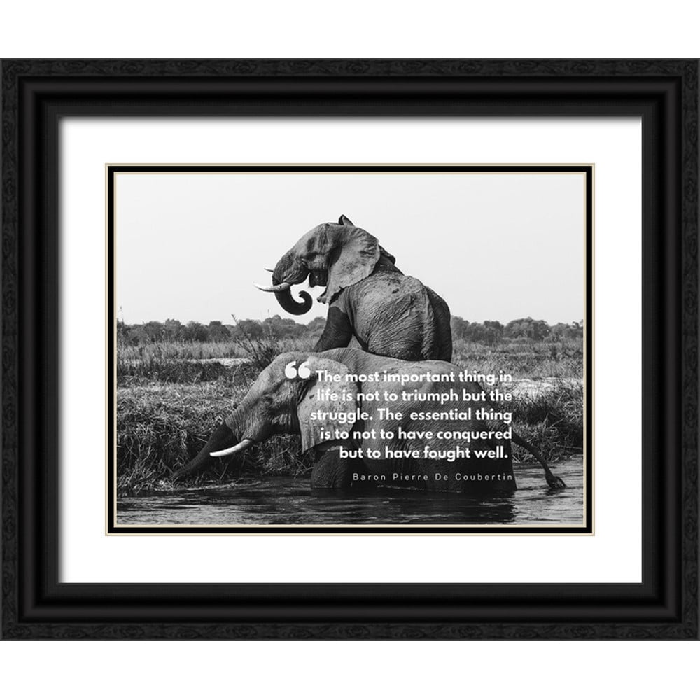 ArtsyQuotes 32x25 Black Ornate Wood Framed with Double Matting Museum ...