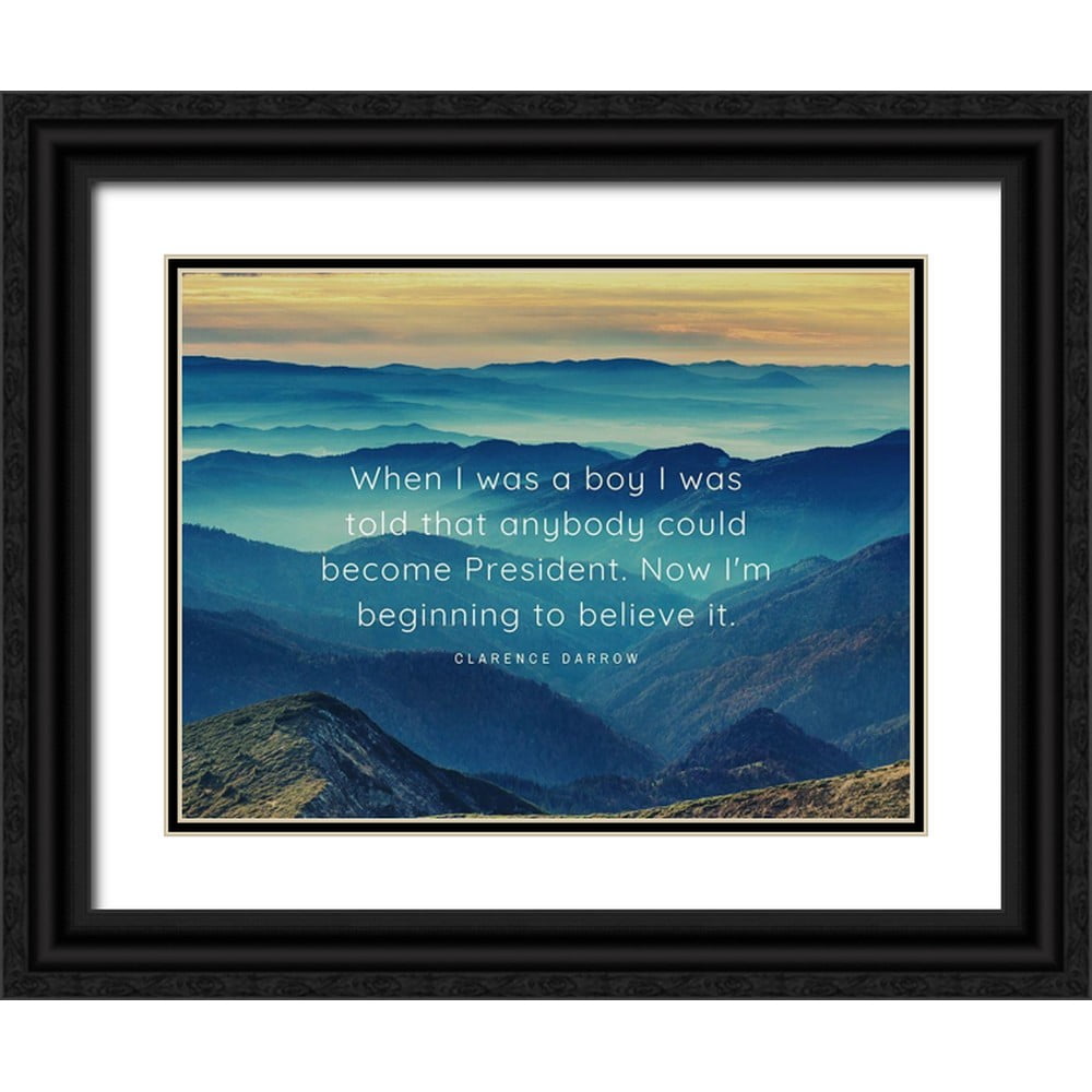 ArtsyQuotes 32x25 Black Ornate Wood Framed with Double Matting Museum ...