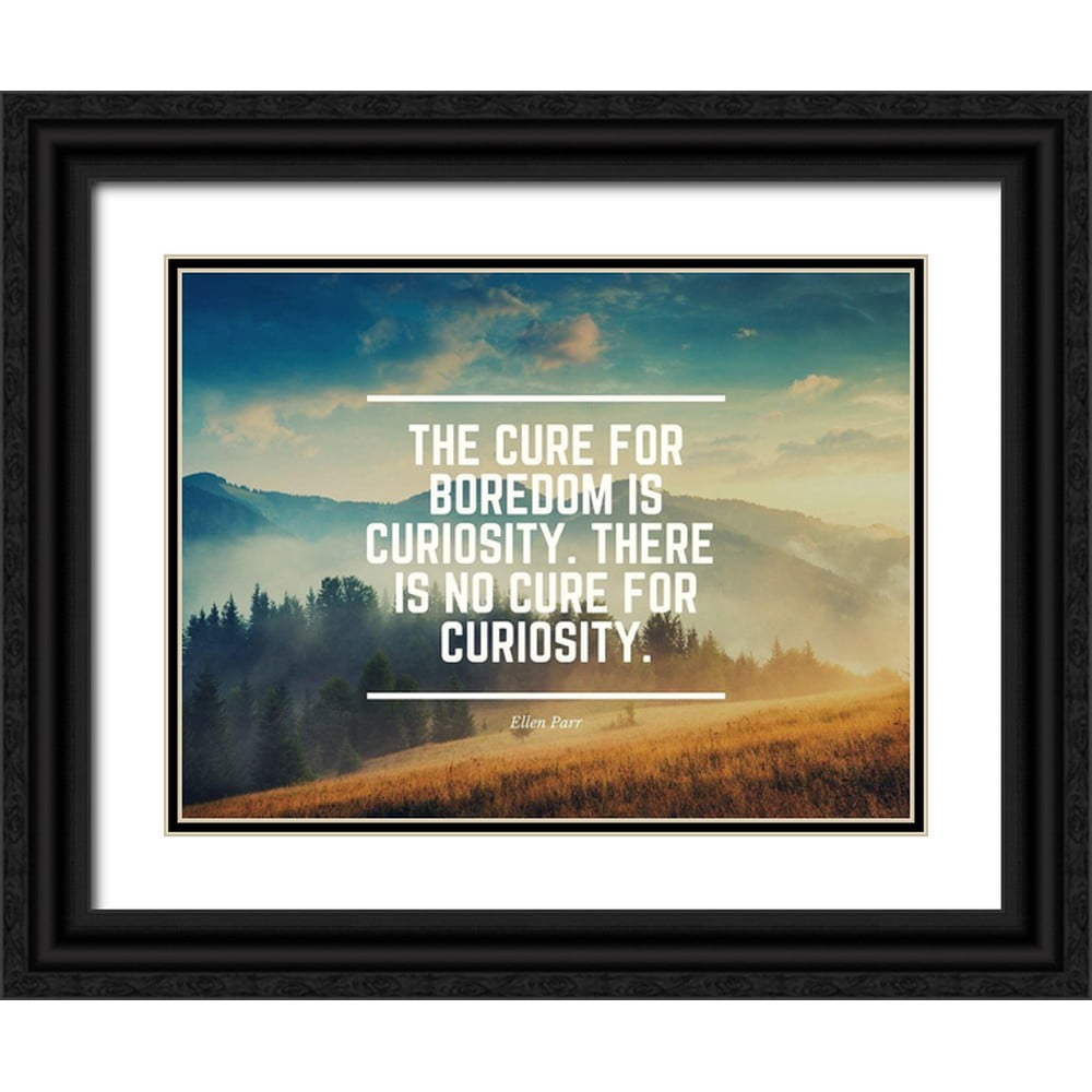 ArtsyQuotes 32x25 Black Ornate Wood Framed with Double Matting Museum ...