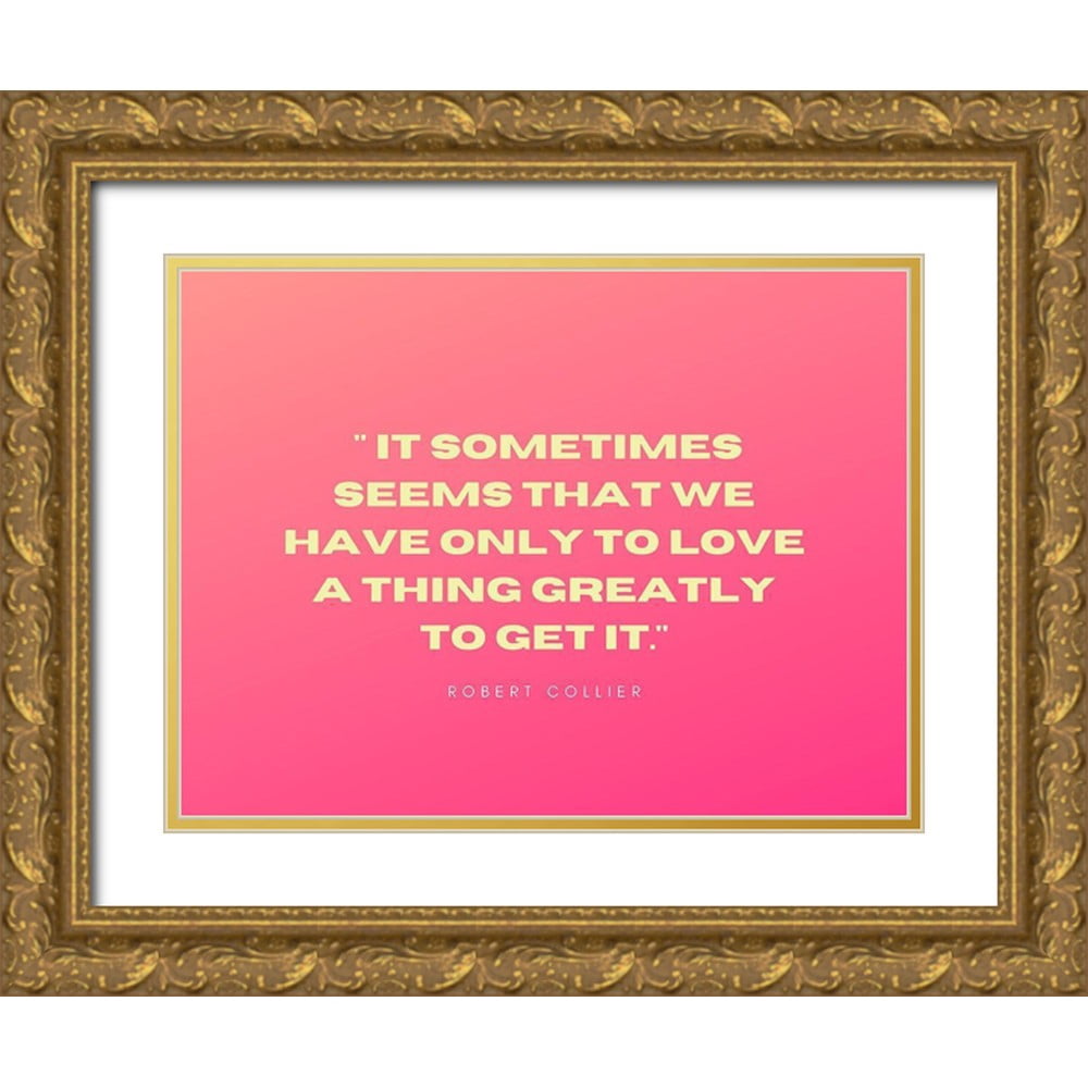 ArtsyQuotes 32x25 Gold Ornate Wood Framed with Double Matting Museum ...