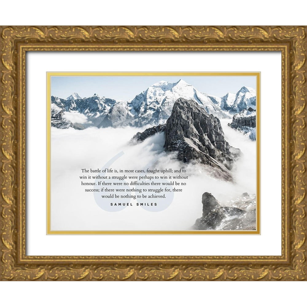 ArtsyQuotes 32x25 Gold Ornate Wood Framed with Double Matting Museum ...